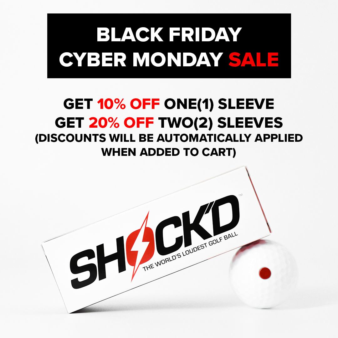 SHOCK'D Golf Balls - Loud Prank Golf Balls