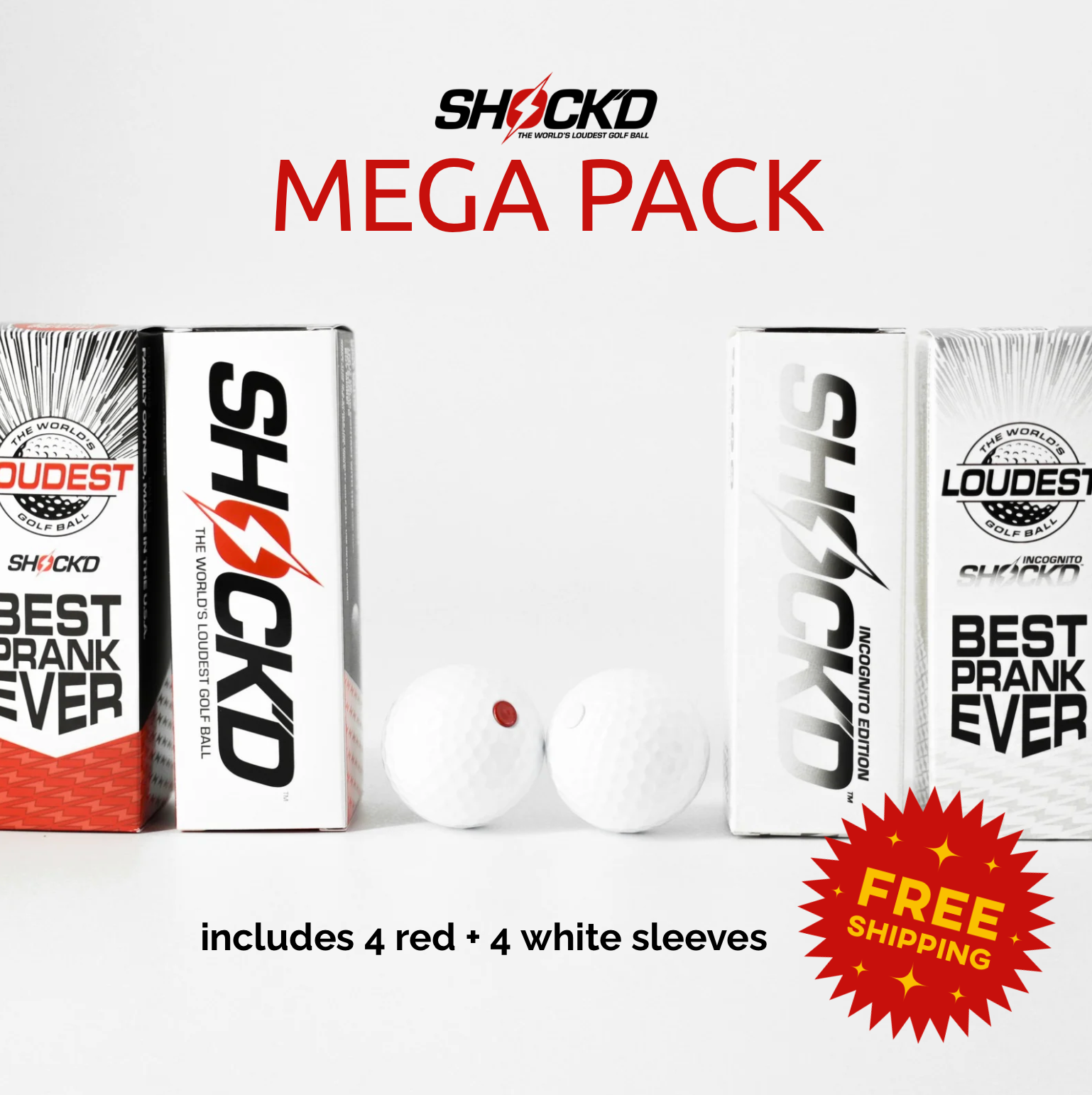 SHOCK'D Golf Balls